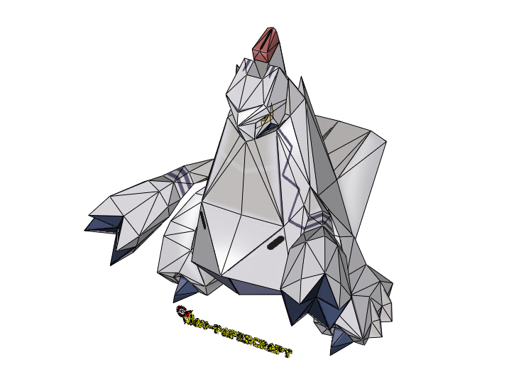 Pokemon Duraludon - Kit168 - Shop Đồ Chơi Mô Hình Giấy Papercraft Toy