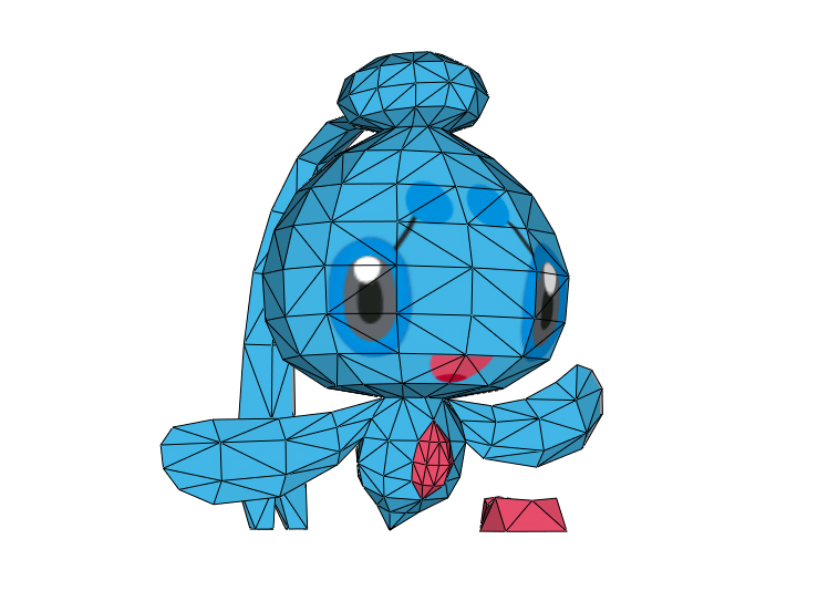 Pokemon Phione - Kit168 - Shop Đồ Chơi Mô Hình Giấy Papercraft Toy