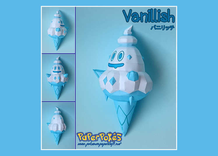 Pokemon Vanillish - Kit168 - Shop Đồ Chơi Mô Hình Giấy Papercraft Toy