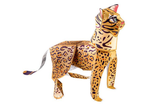 Mèo gấm Ocelot - Kit168 - Shop Đồ Chơi Mô Hình Giấy Papercraft Toy
