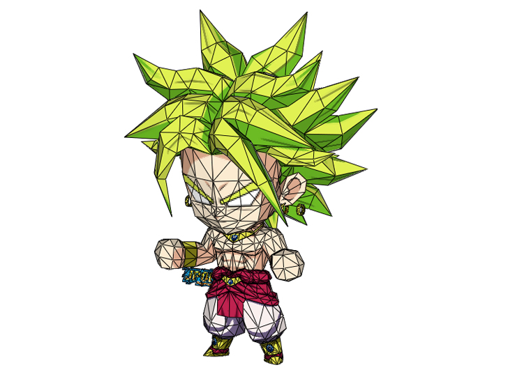 Broly SSJ Legendario - Dragon Ball - Kit168 - Shop Đồ Chơi Mô Hình Giấy ...