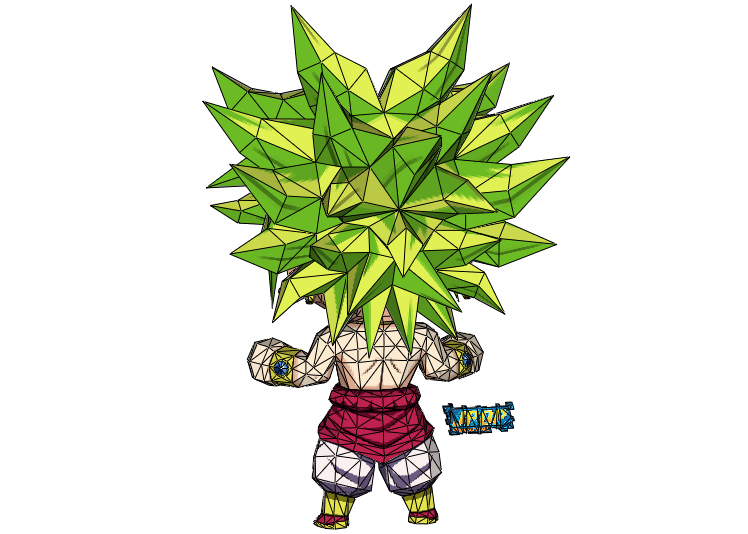 Broly SSJ Legendario - Dragon Ball - Kit168 - Shop Đồ Chơi Mô Hình Giấy ...