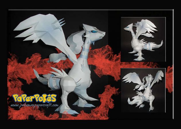 Pokemon Reshiram - Kit168 - Shop Đồ Chơi Mô Hình Giấy Papercraft Toy