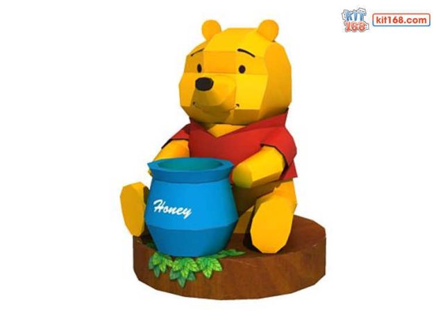 Winnie The Pooh (Gấu Pooh) - Kit168 - Shop Đồ Chơi Mô Hình Giấy ...
