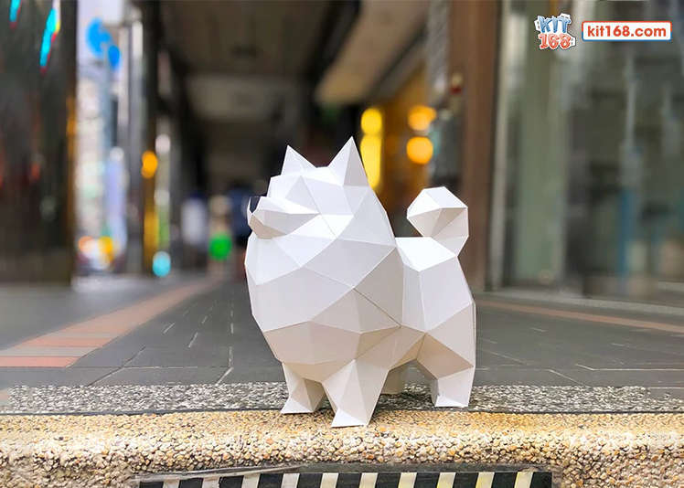 Chó Bull - Kit168 - Shop Đồ Chơi Mô Hình Giấy Papercraft Toy