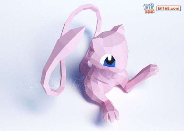 Pokemon Mew ver 2 - Kit168 - Shop Đồ Chơi Mô Hình Giấy Papercraft Toy