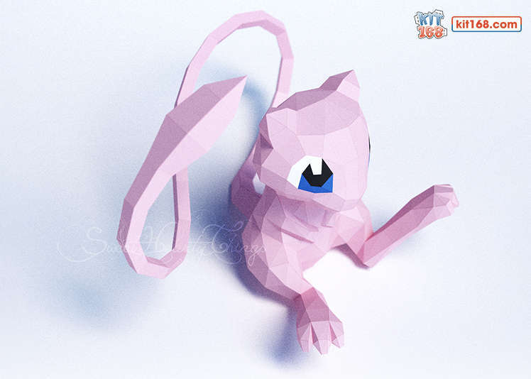 Pokemon Mew ver 2 - Kit168 - Shop Đồ Chơi Mô Hình Giấy Papercraft Toy