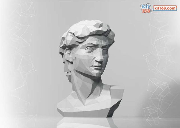 Tượng người David Bust - Kit168 - Shop Đồ Chơi Mô Hình Giấy Papercraft Toy
