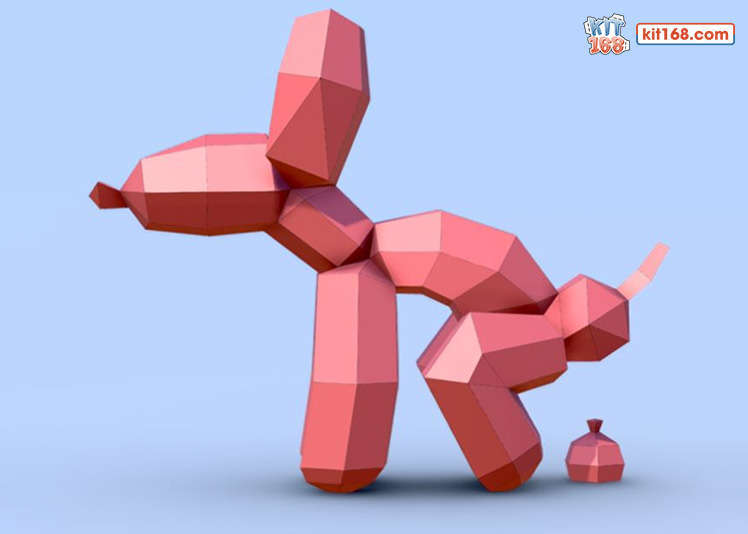 Baloon Dog - Kit168 Đồ Chơi Mô Hình Giấy Download Miễn Phí - Free ...