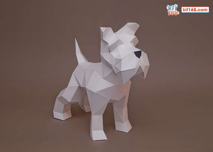 Chó Schnauzer - Kit168 - Shop Đồ Chơi Mô Hình Giấy Papercraft Toy