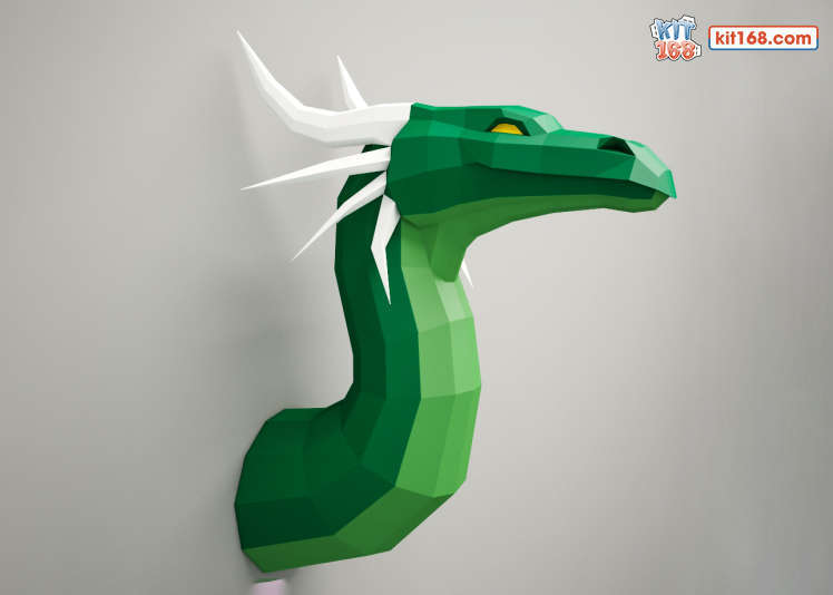 Đầu Rồng gắn tường ver 3 - Kit168 - Shop Đồ Chơi Mô Hình Giấy ...