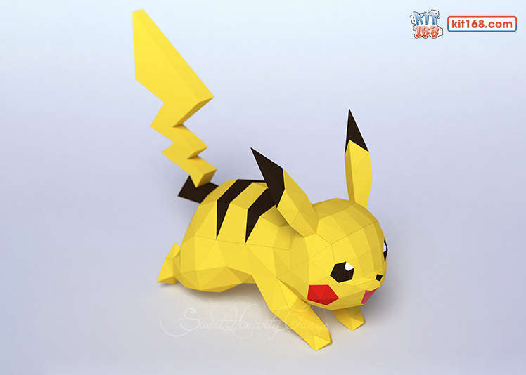 Pokemon Pikachu Polygon ver 1 - Kit168 - Shop Đồ Chơi Mô Hình Giấy ...