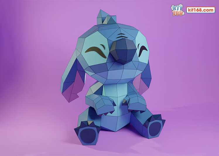Stitch Polygon - Kit168 - Shop Đồ Chơi Mô Hình Giấy Papercraft Toy