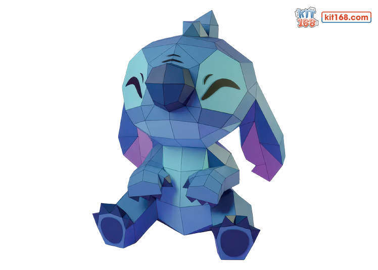 Stitch Polygon - Kit168 - Shop Đồ Chơi Mô Hình Giấy Papercraft Toy