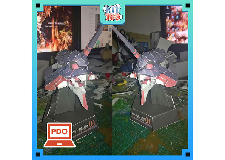 Evangelion unit-01 Bust - Kit168 - Shop Đồ Chơi Mô Hình Giấy Papercraft Toy
